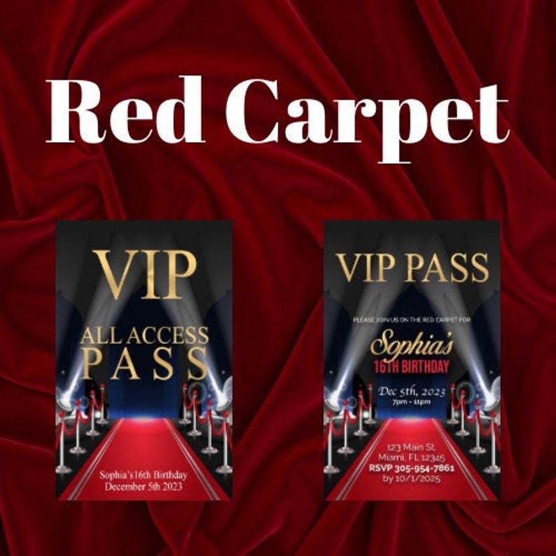 Pases VIP personalizados Invitaciones para fiestas de plástico PVC ...