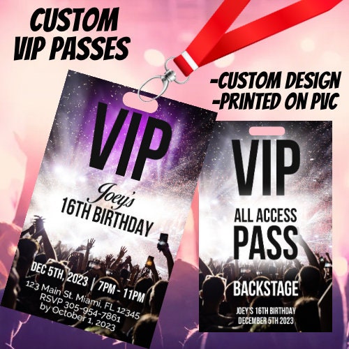 Concert Vip Pass