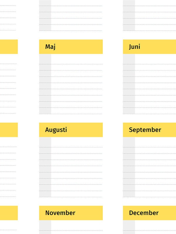 Multilingual Printable Calendar for Home and Office - Etsy