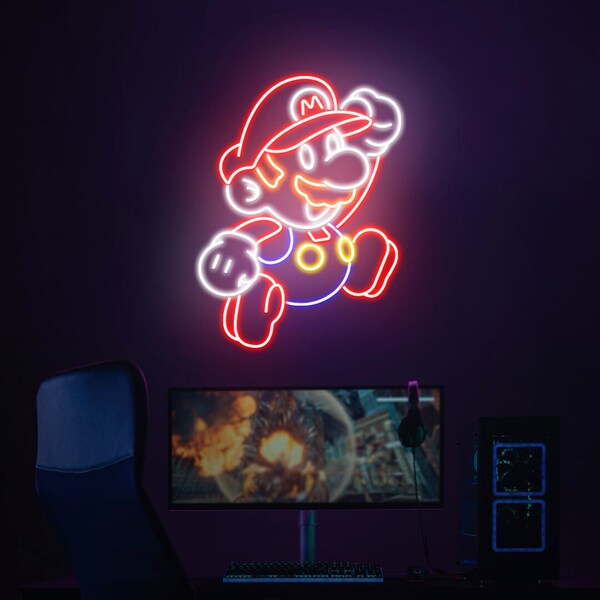 Neon Gamer Sign - Etsy