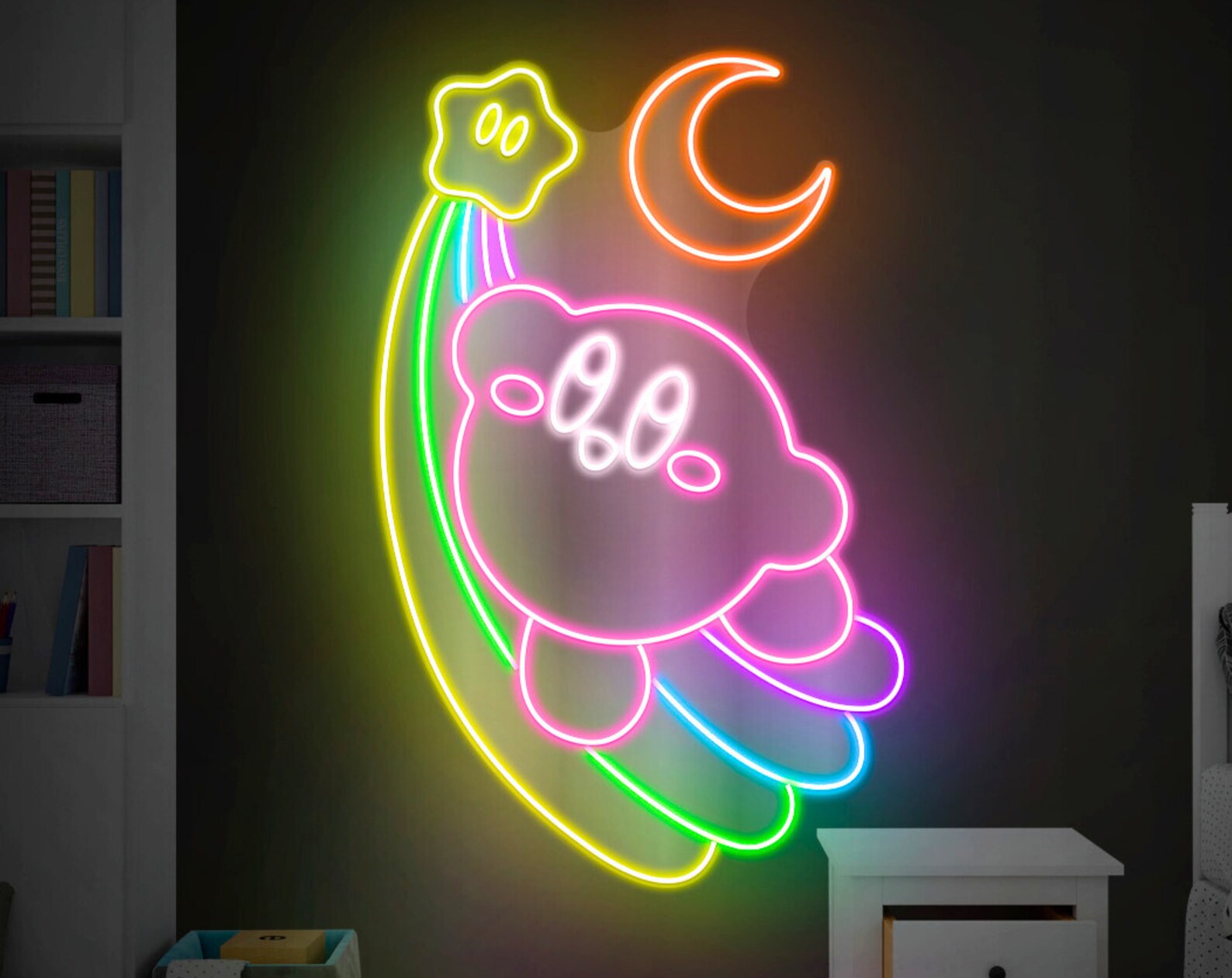 Kirby Neon Sign Anime Neon Sign Custom Japanese Neon Light - Etsy