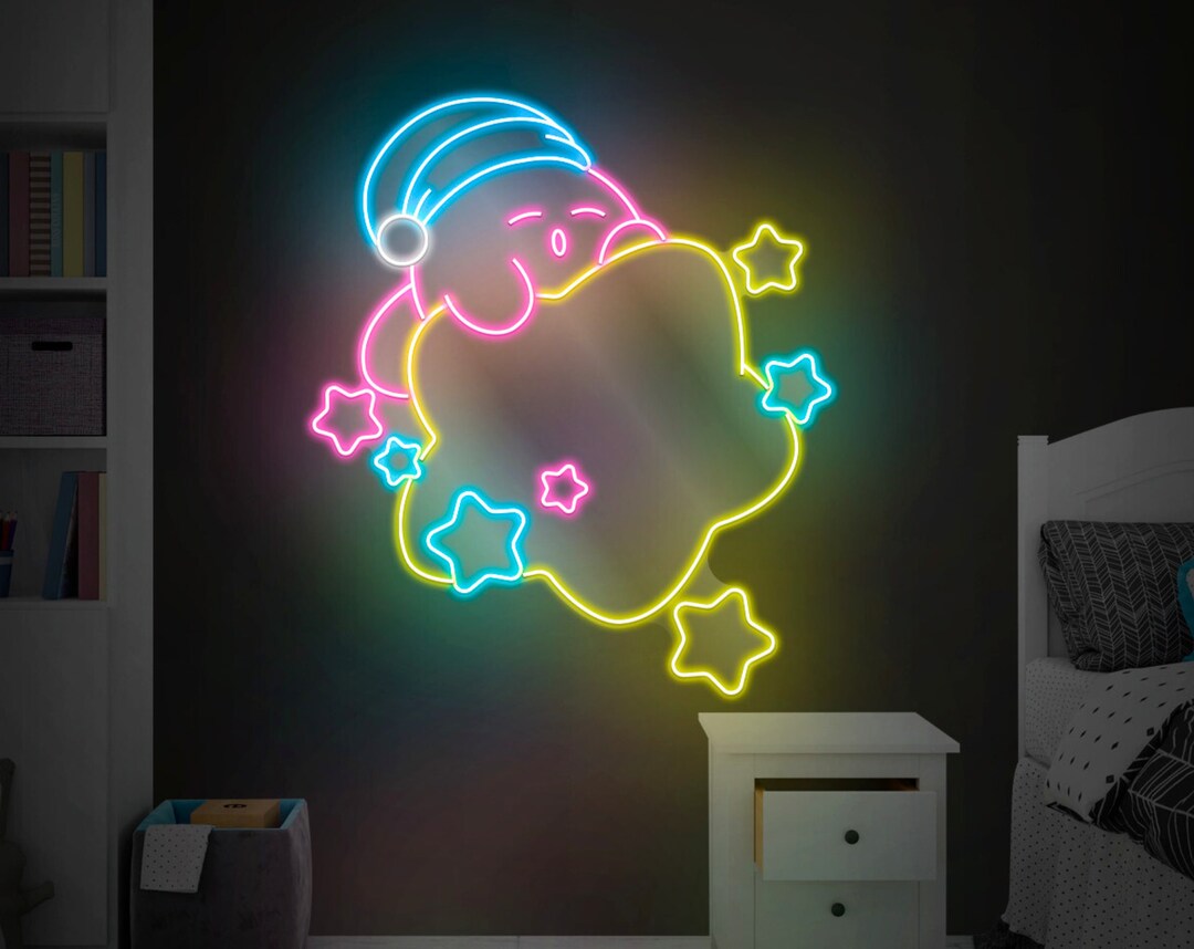 Kirby Neon Sign Anime Neon Sign, Cute Neon Sign, Custom Japanese Neon ...