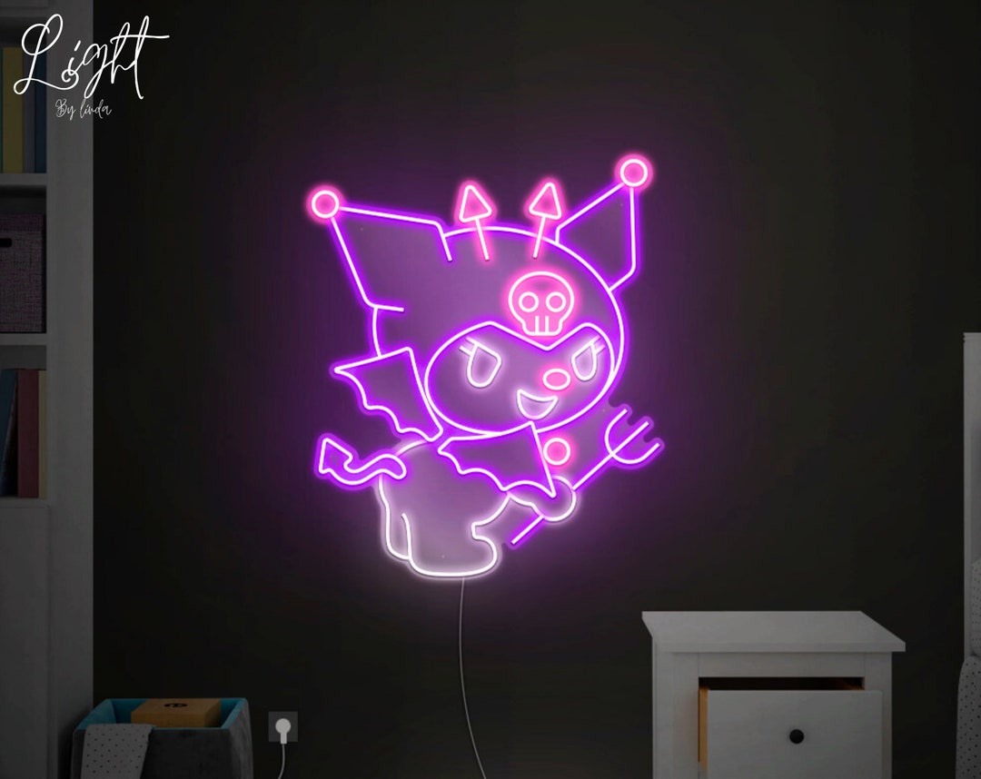 Kuromi Neon Sign Anime Neon Sign Kawaii Neon Sign Custom - Etsy