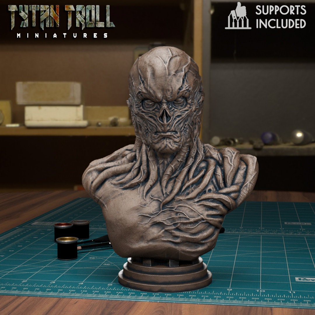 Vecna Mini Bust tytan Troll Sculpt Resin Stranger Things - Etsy