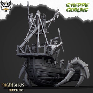 Highlands Miniatures - Steppe Goblins - Coast Goblins on Giant Crab ...