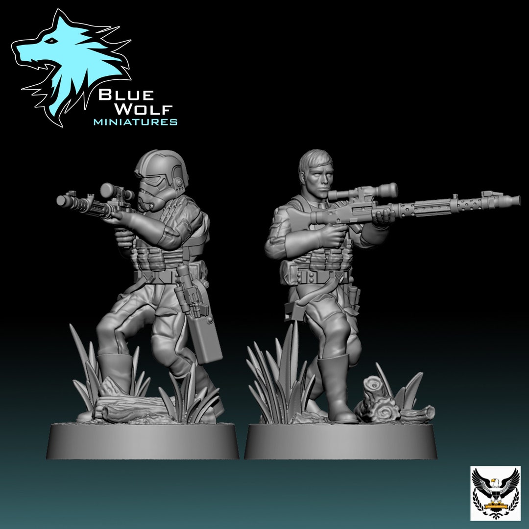 Diablo Squad Sniper Legion Blue Wolf Miniatures - Etsy