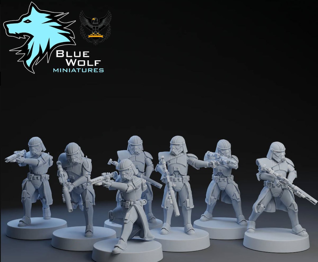 P2 Purge Soldiers (7 Miniatures) - Legion - Blue Wolf Miniatures - Etsy