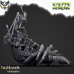 Highlands Miniatures - Steppe Goblins - Coast Goblins on Giant Crab ...