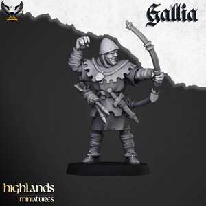 Highlands Miniatures - Gallia Archers & Command - Fantasy Battles - Etsy