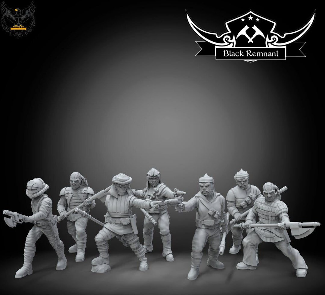 Black Remnant - Slug Warriors (7 Miniatures) - Legion - Etsy