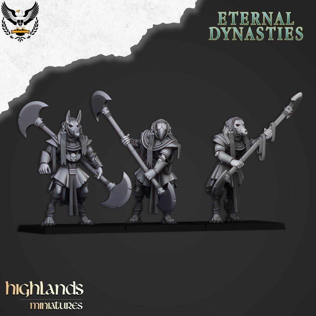 Highlands Miniatures - Eternal Dynasties Anubis Guard (bows or Great ...