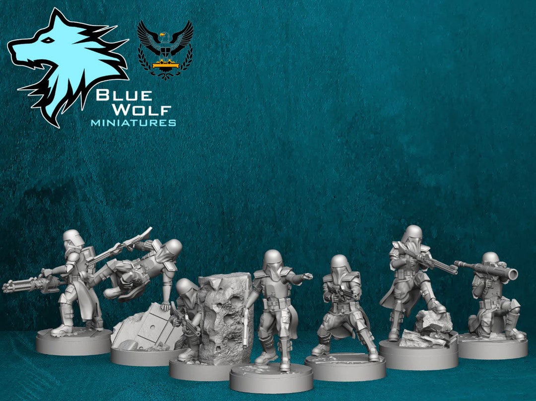 Blue Wolf Miniatures Republic Elite Soldiers 7 Miniatures Legion - Etsy