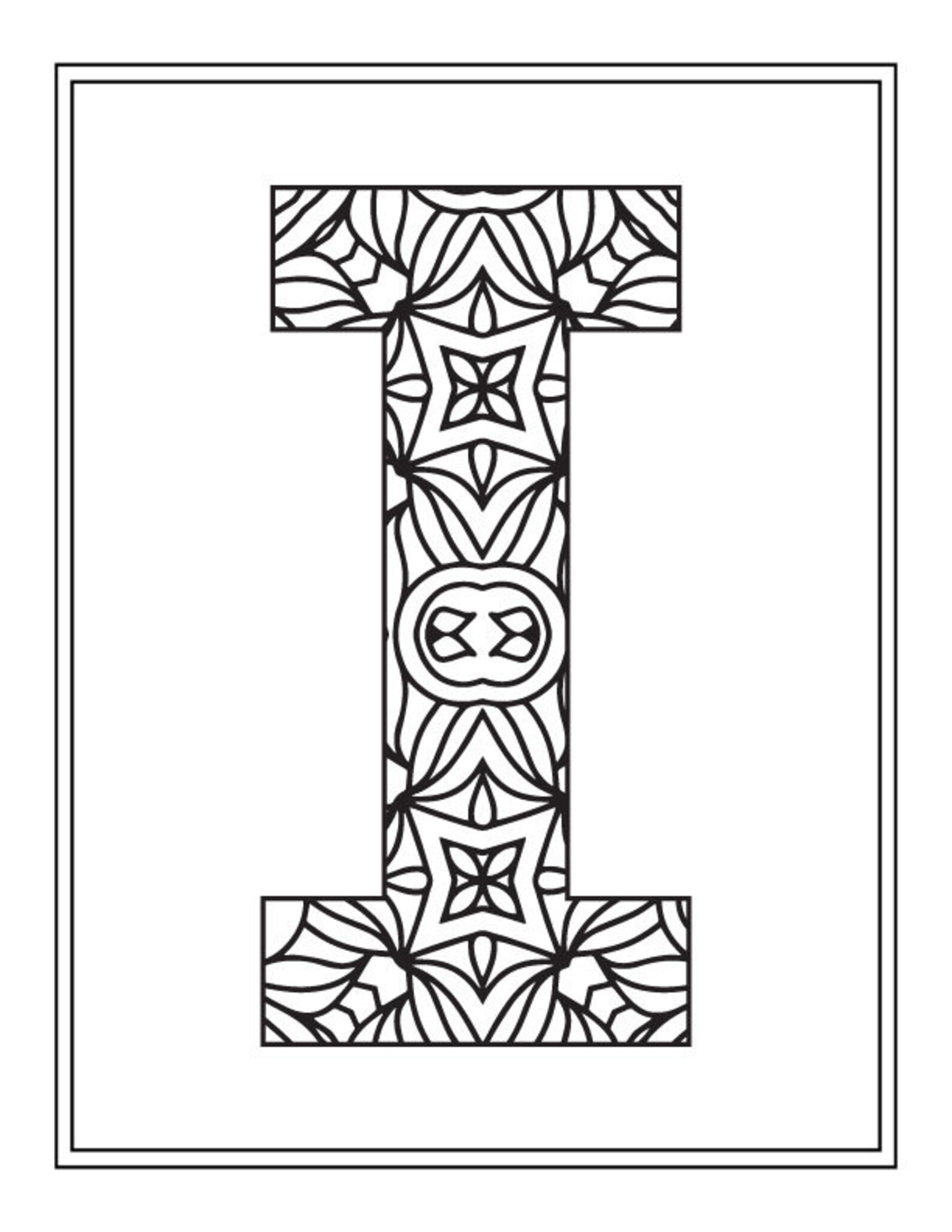 Children Alphabet Letters Pack 2 - F G H I J Ready for Coloring - Quick ...