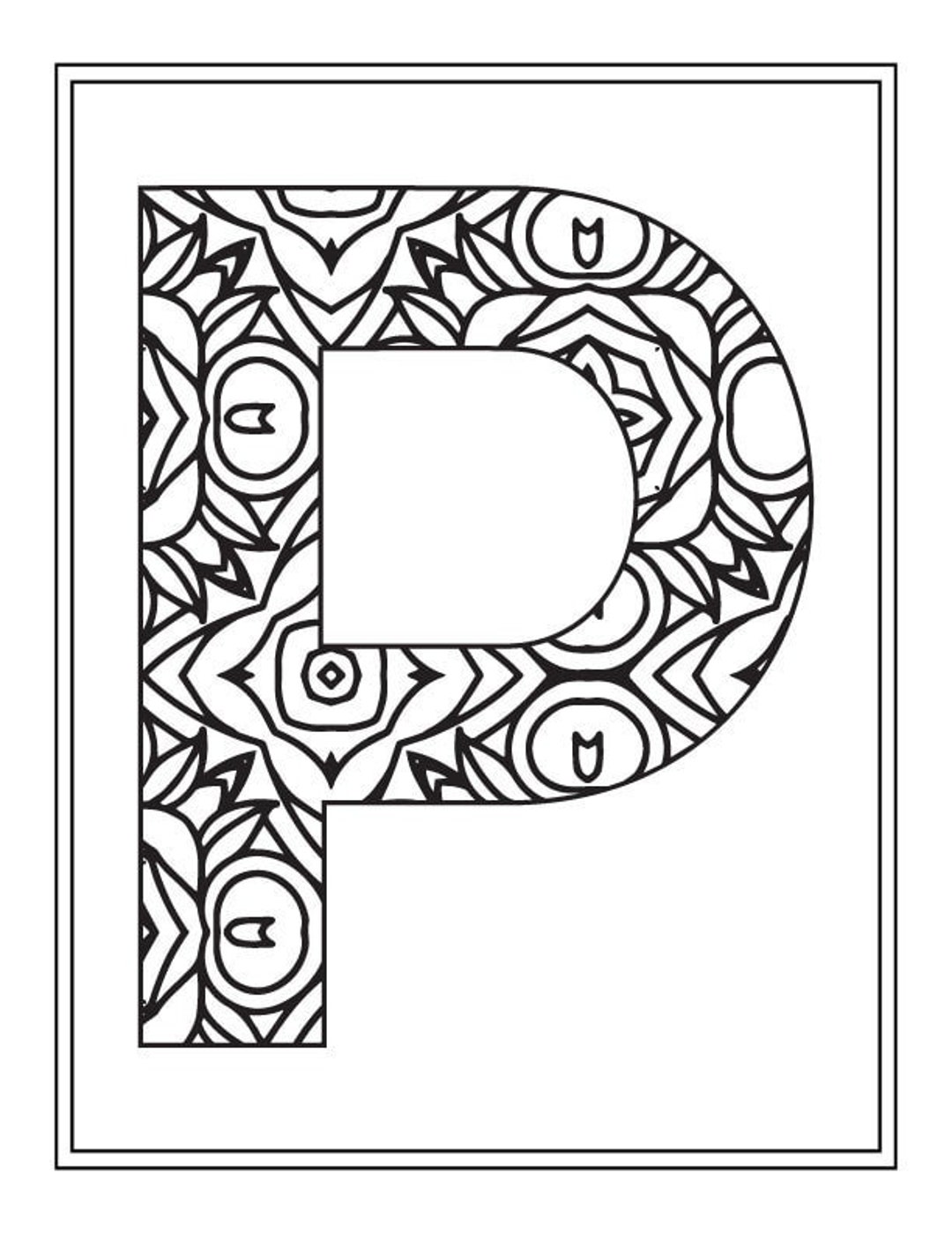 Children Alphabet Letters Pack 4 - P Q R S T - Ready for Coloring ...