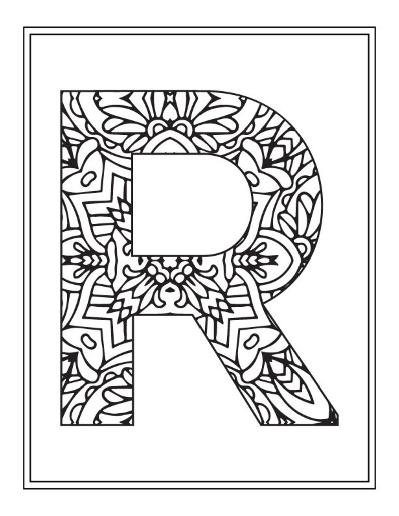 Children Alphabet Letters Pack 4 - P Q R S T - Ready for Coloring ...
