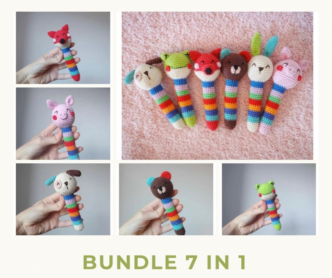 Baby Crochet Pattern, Knitting Pattern Baby Rattles, Baby Rattles ...