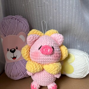 Crochet Piglet, Pig Amigurumi, Crochet Keychain Pattern, Crochet ...