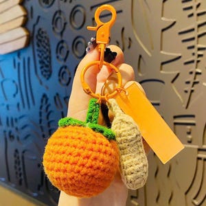 Orange Fruit, Crochet Keychain Pattern, Crochet Patterns, Crochet ...