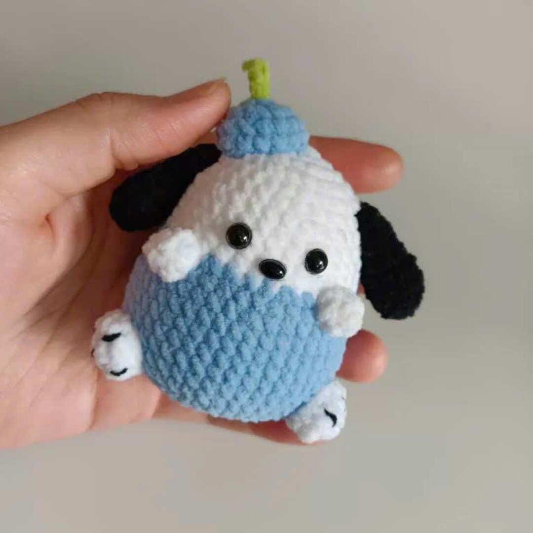 Crochet Pattern, Pochacco Plush, Crochet Pochacco, Crochet Patterns ...