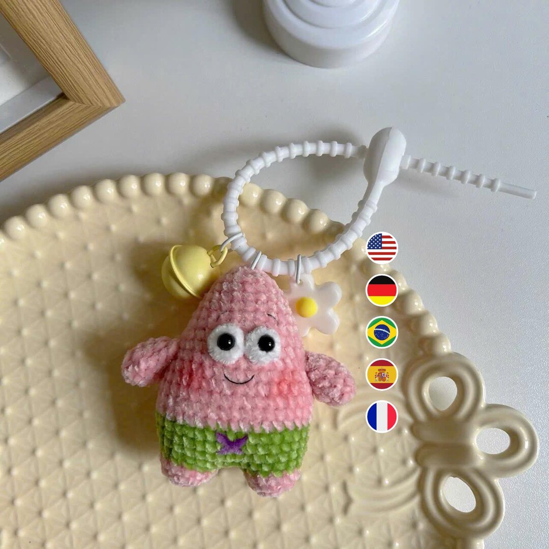Patrick Star Crochet, Crochet Pattern, Patrick Mahomes Crochet Pattern ...