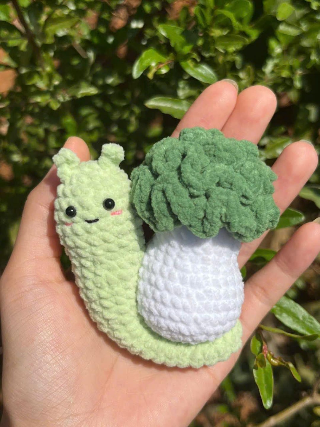 Crochet Snail, Broccoli Keychain, Crochet Snail Pattern, Snail Crochet ...