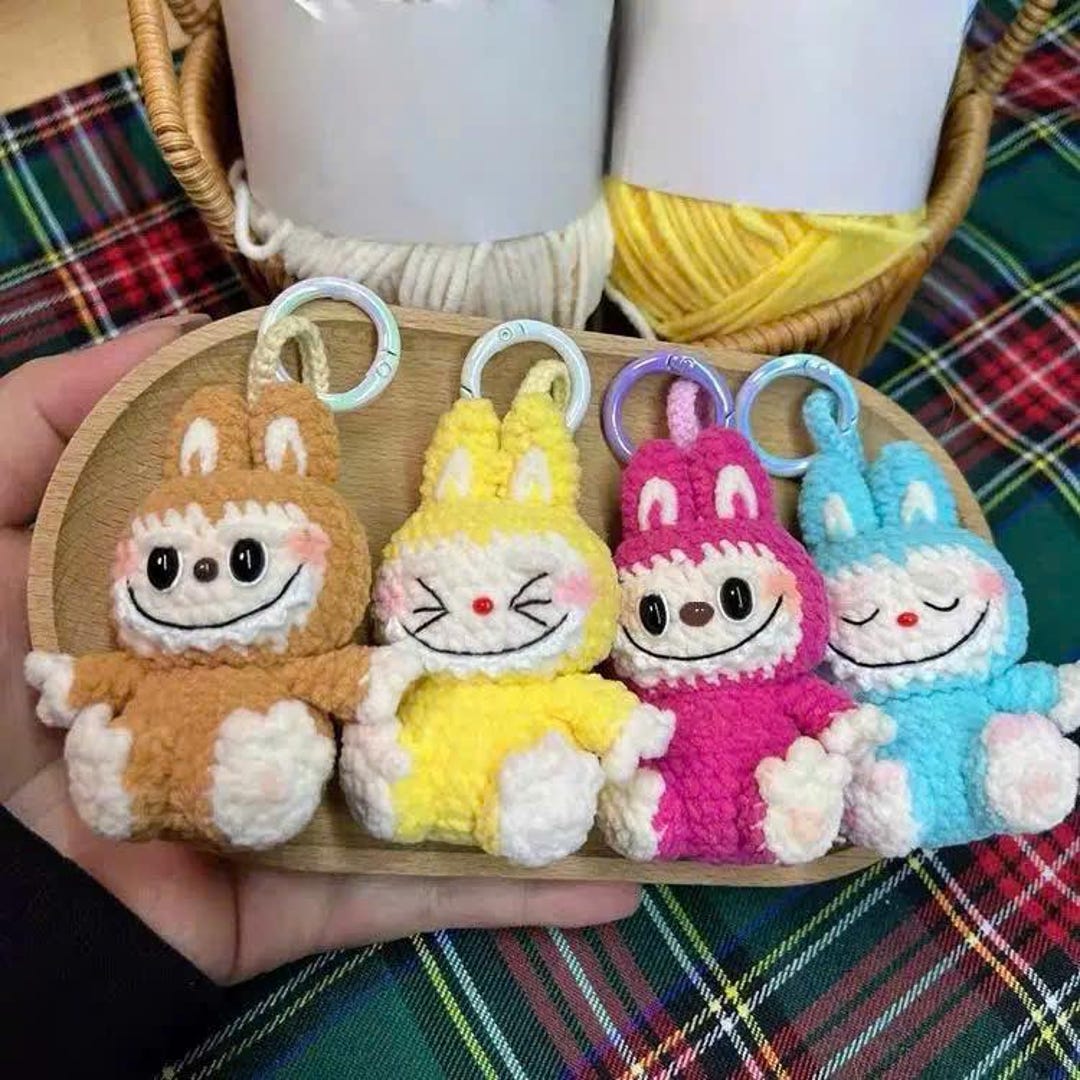 Crochet Labubu Plushie, Labubu Crochet Pattern, Crochet Labubu Clothes ...