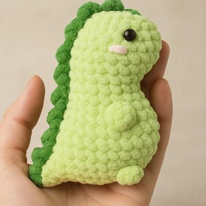 Dinosaur Crochet Pattern, Dinosaur Crochet Pattern, Puff Dinosaur ...