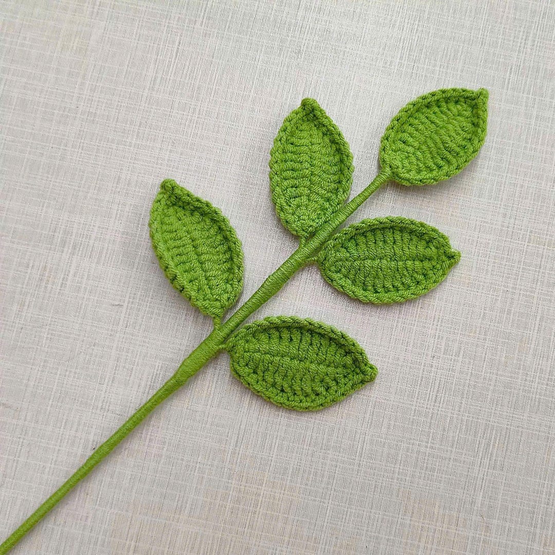 Crochet Leaf, Crochet Flowers, Crochet Leaf Pattern, Crochet Fall Leaf ...
