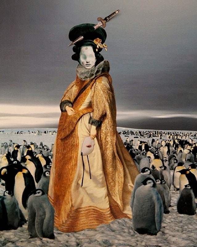 Surreal Collage Giclee Fine Art Print pop Surrealism wall Art ludovica ...