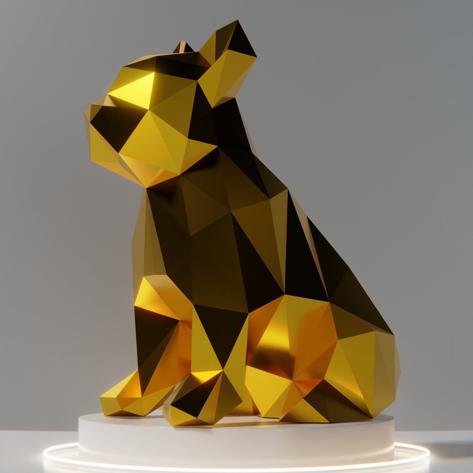 French Bulldog, Papercraft Dog, Papercraft Decor, Papercraft 3D, Home ...