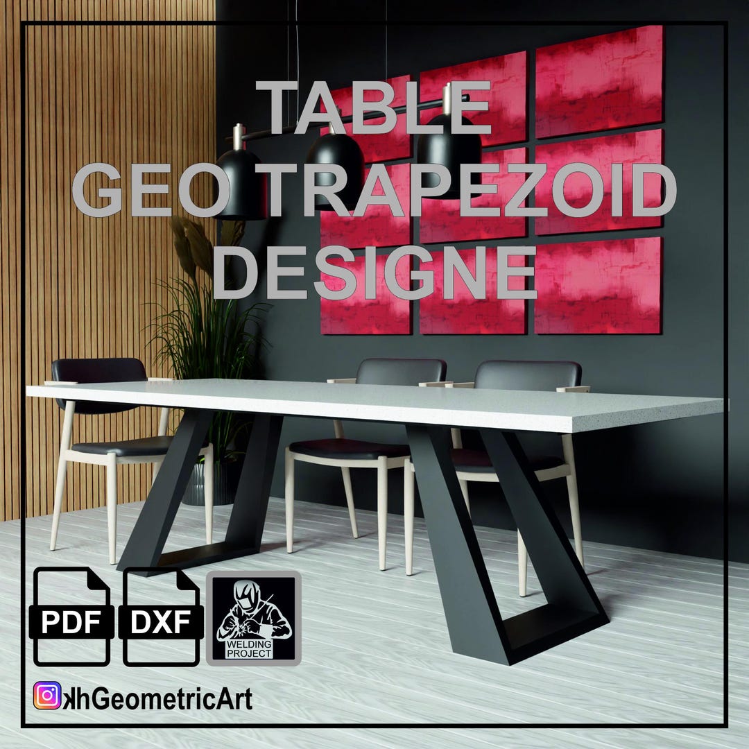 Table Geo TRAPEZOID, Table Loft, Table Designe, Table Diy, Table ...