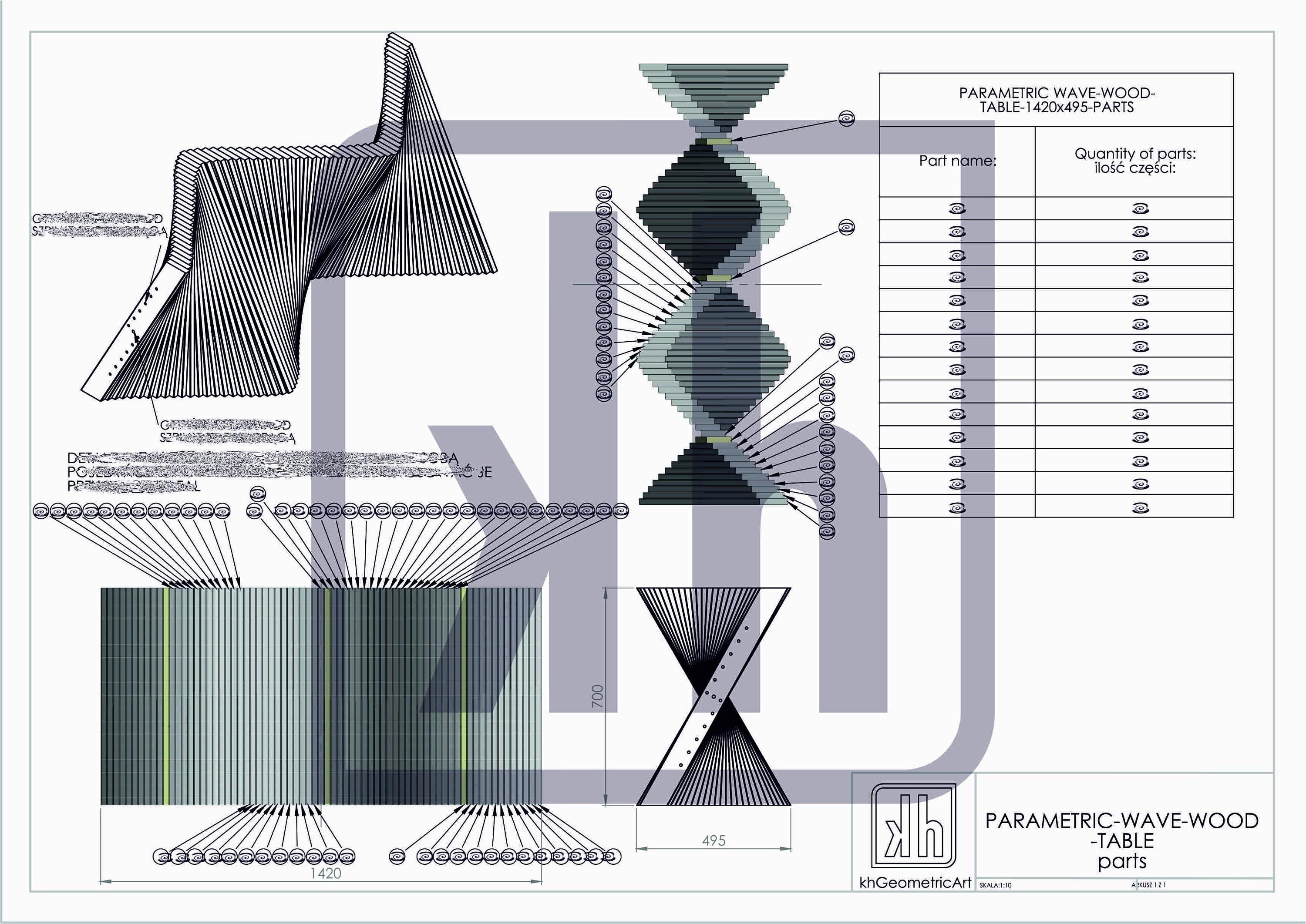 Parametric Table, Wood Table, Cnc Table, Table Dxf, Wood Project - Etsy
