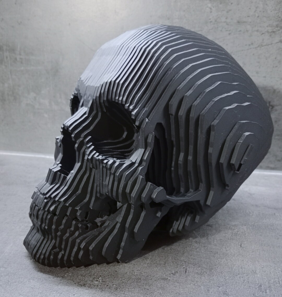 Human Skull Skull Cardboard Sculpture Anatomical Sculpture - Etsy