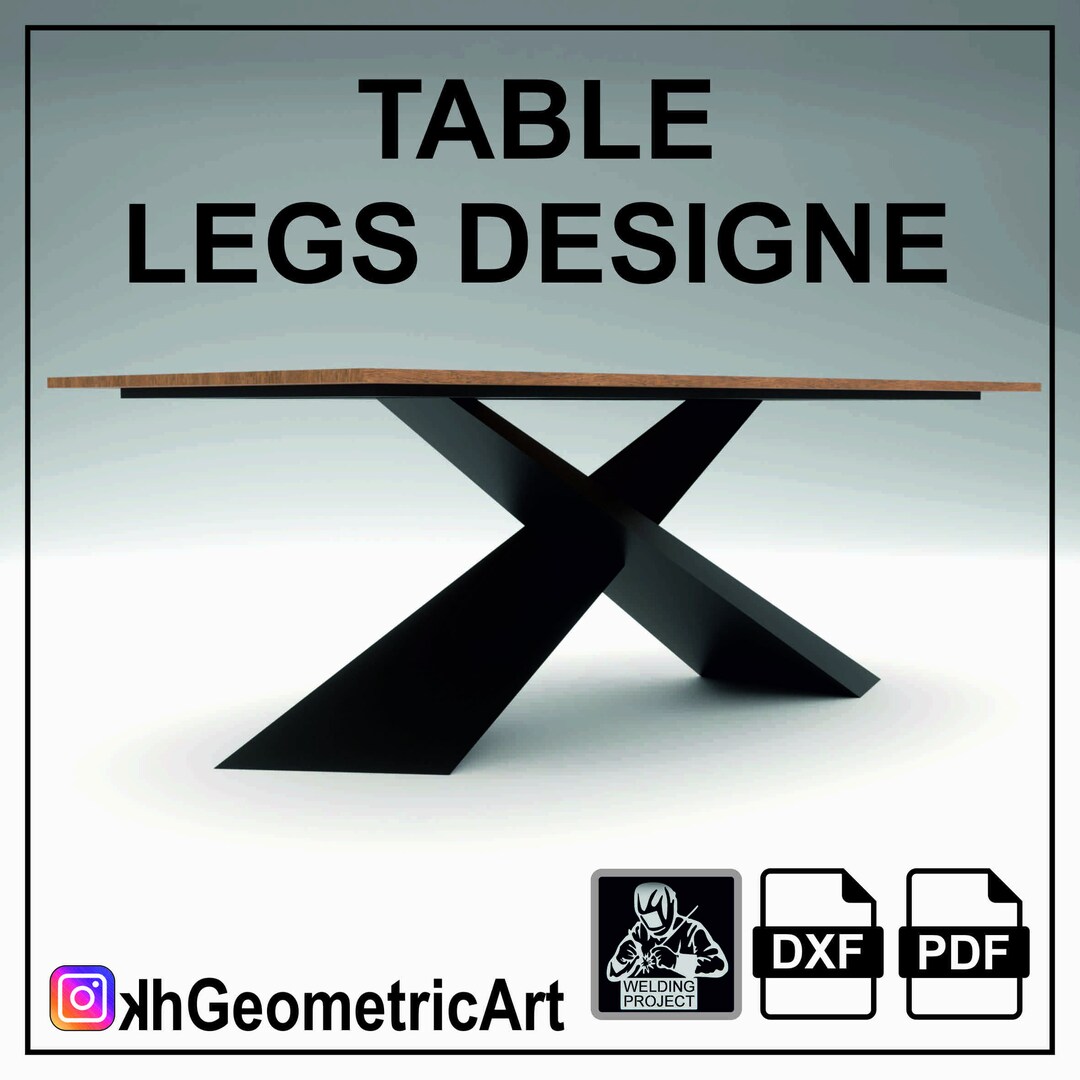 Table Legs,triangles Legs, Welding Project,diy Metal Table Leg, DXF ...