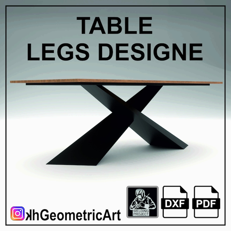 Table Legs,triangles Legs, Welding Project,diy Metal Table Leg, DXF ...