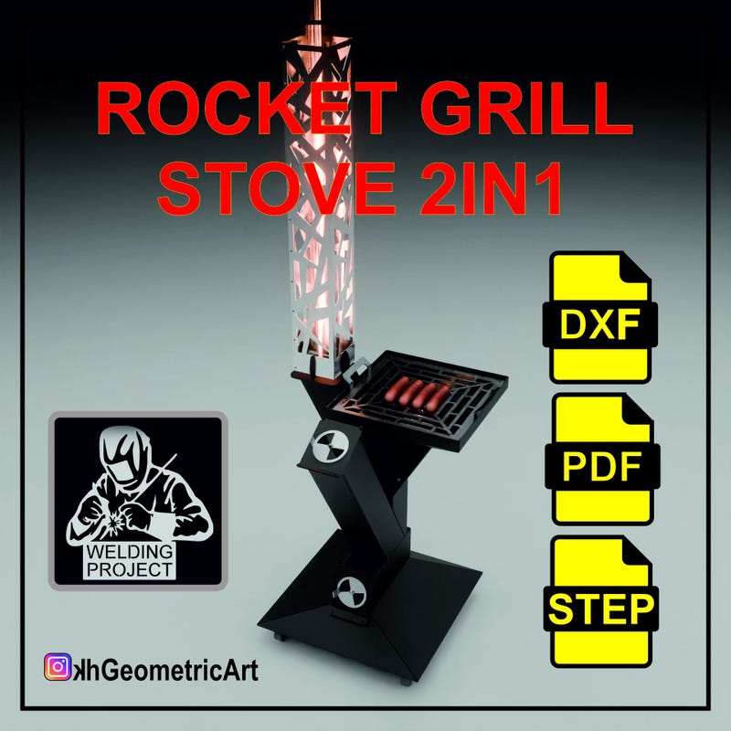 Rocket Stove Grill - Etsy