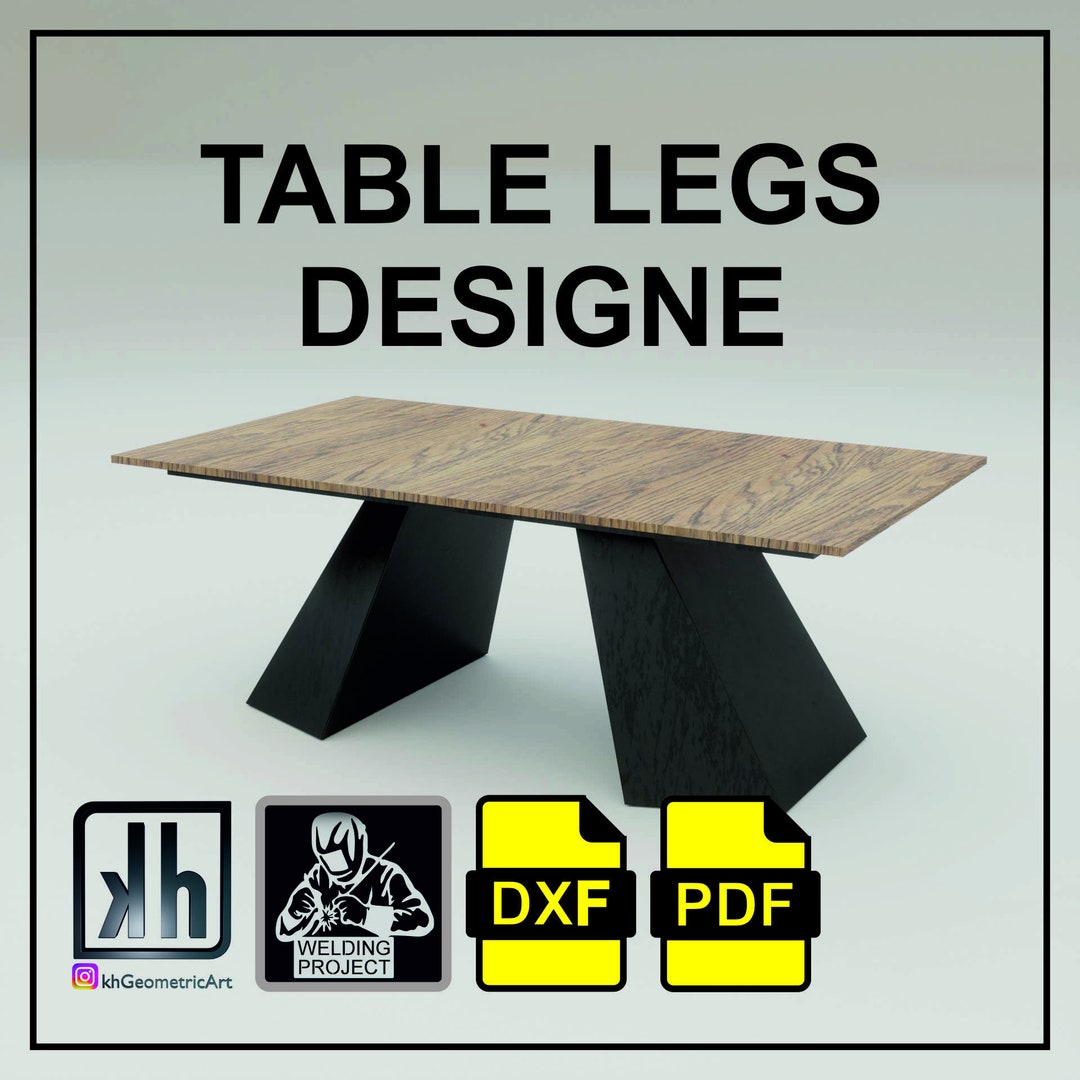 Trapezoidal Table Legs,table Legs, Welding Project,diy Metal Table Leg ...