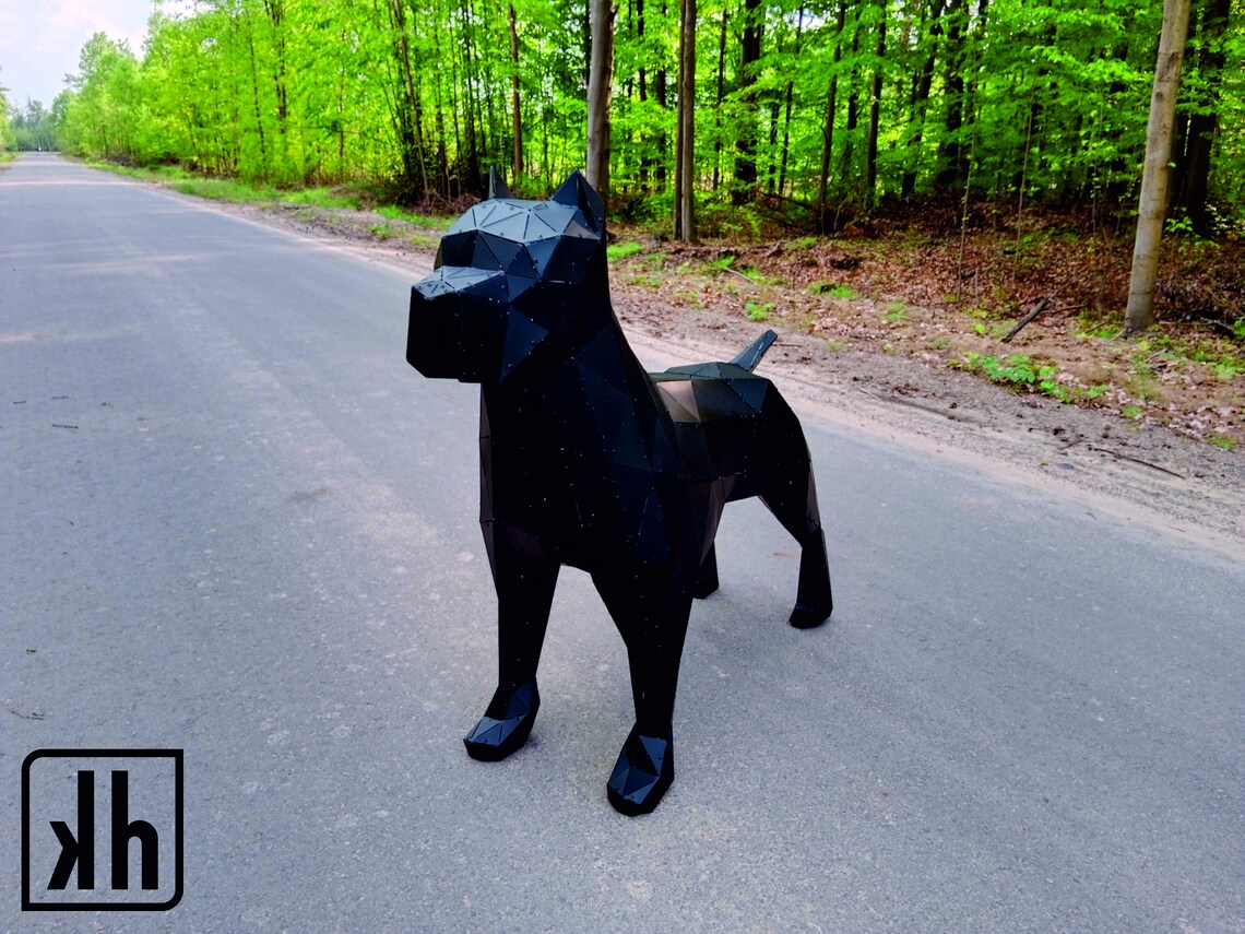 Cane Corso Dog, Animal Papercraft, Cane Corso Dog Model DXF, Files ...