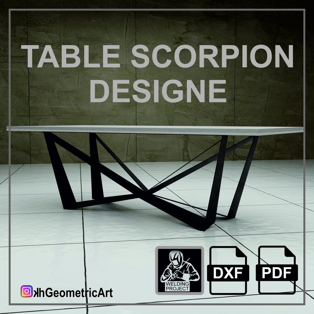 Table Scorpion, Table DIY, Table Scorpion Designe, Dxf Table, Table ...