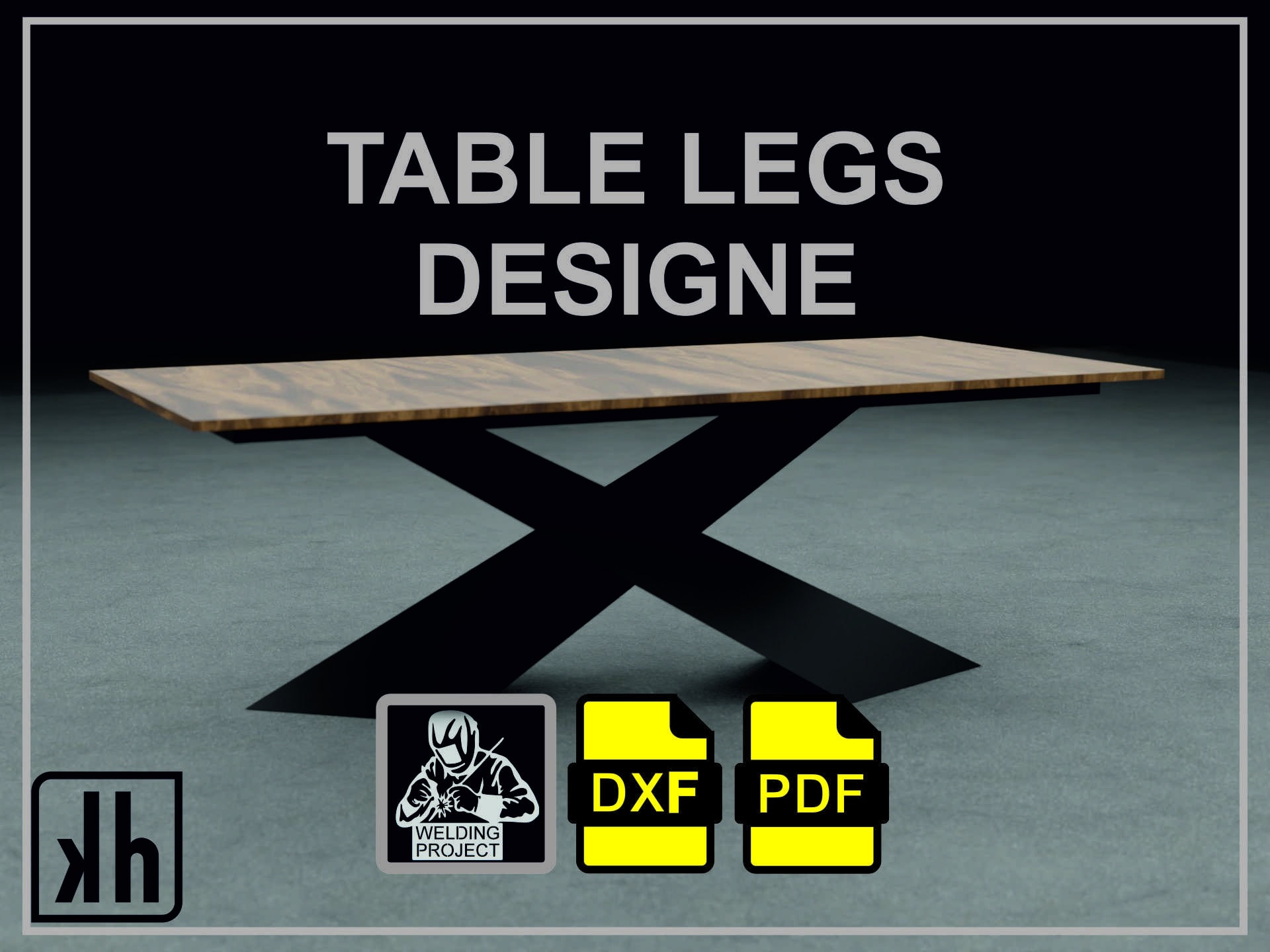 Triangles Legs, Table Legs, Welding Project,diy Metal Table Leg, DXF ...