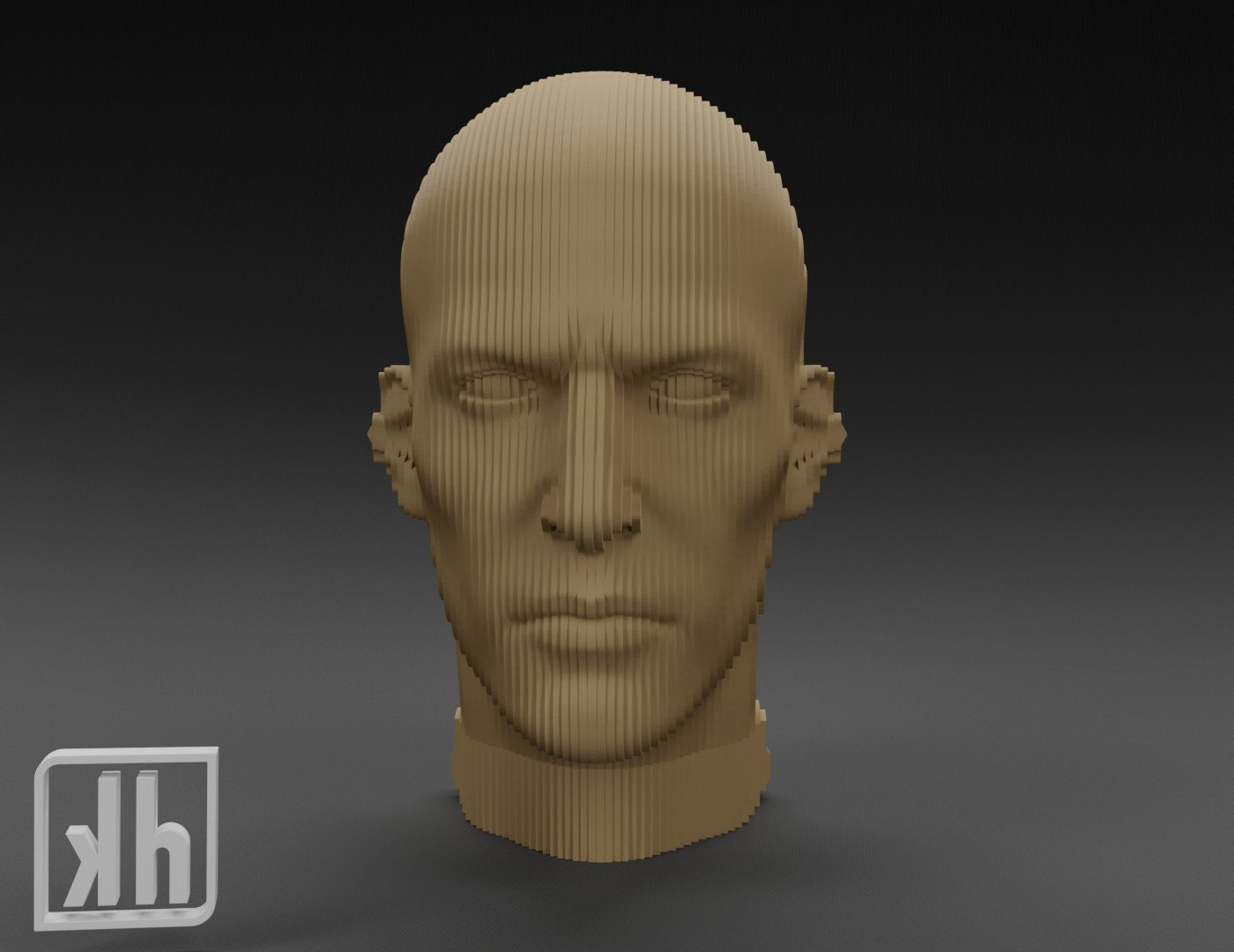 Head Model DXF Files ,human Head ,realistic Male Head Model ,headphone ...