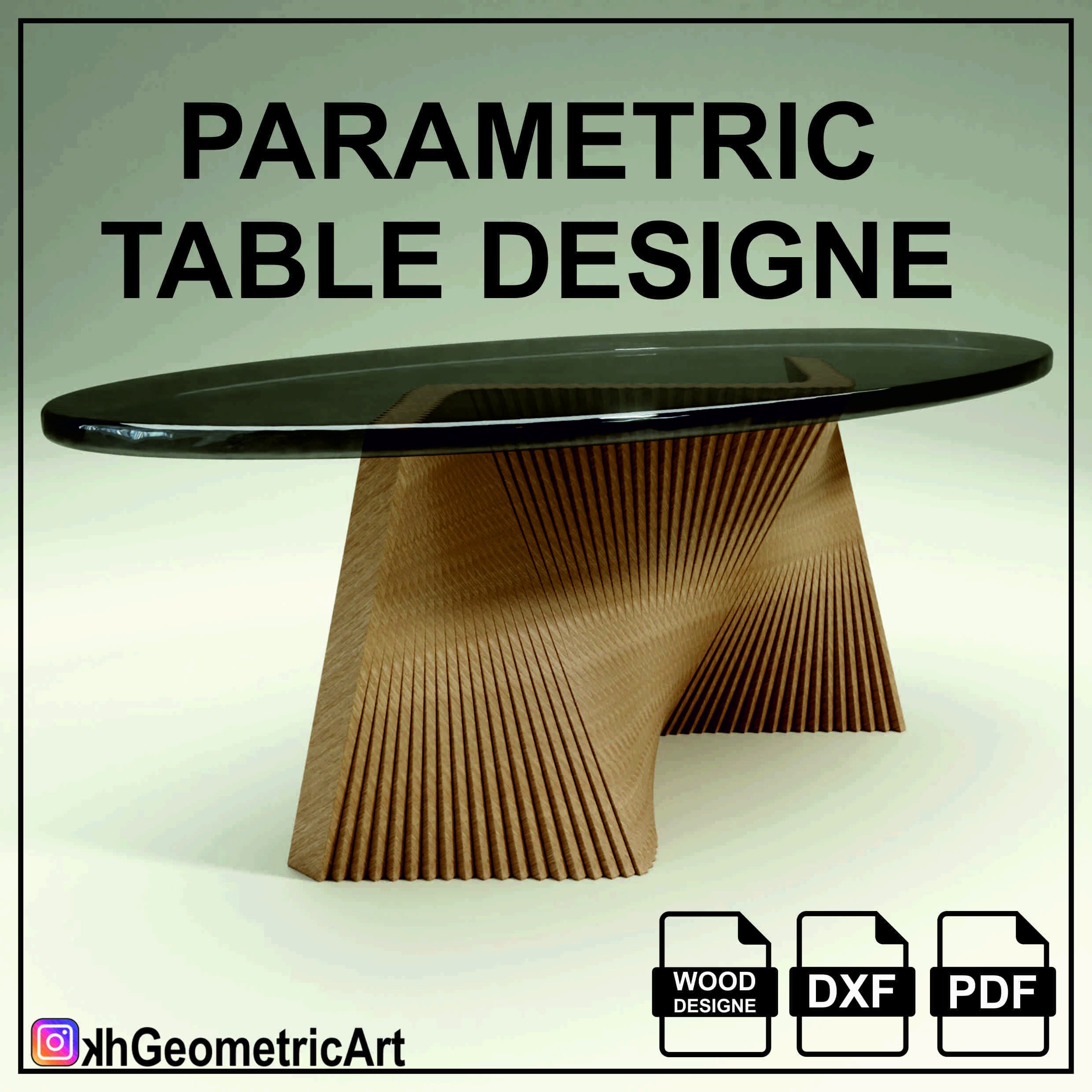 Parametric Table, Wood Table, Cnc Table, Table Dxf, Wood Project - Etsy