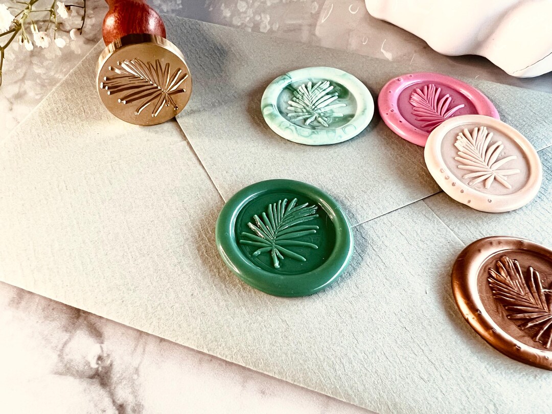 Leaf Nature Wax Seal Stamp, Wax Seal, Wedding Invitation Sealing Stamp ...