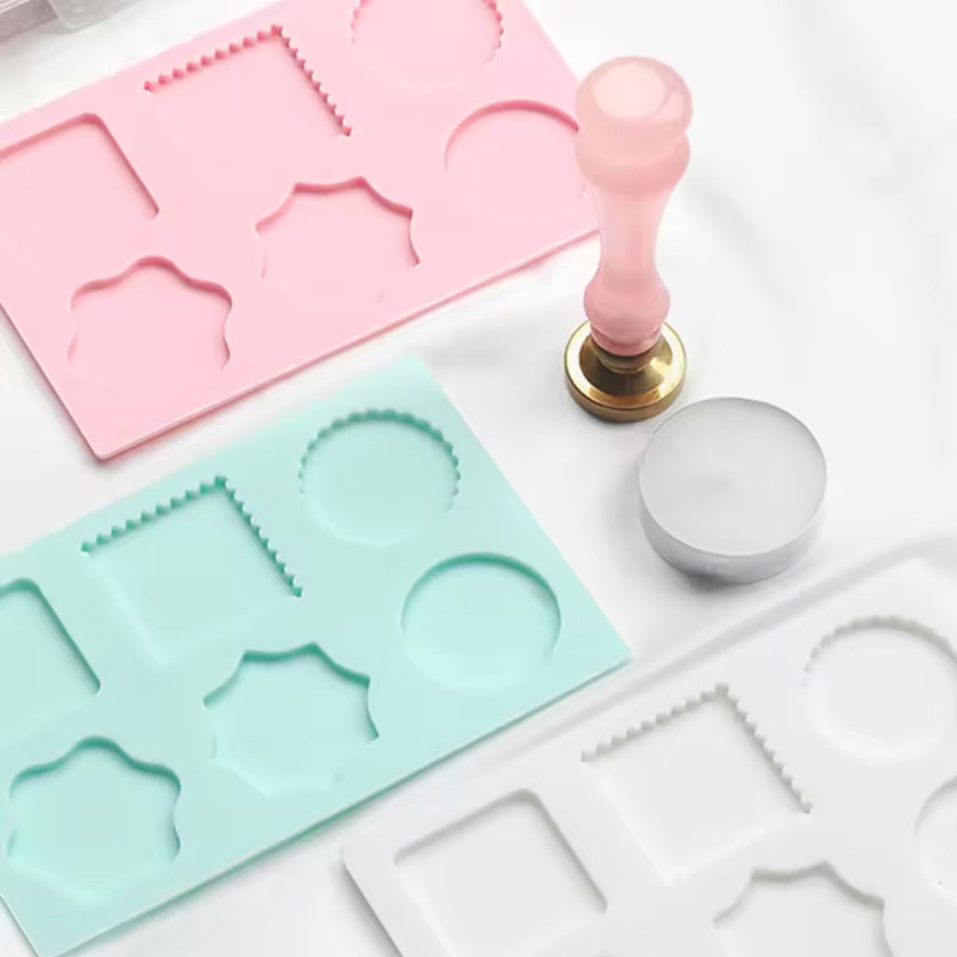 Wax Seal Stamp Silicone Mold Mats Sealing Wax Mold Pad 6 Range Shape ...