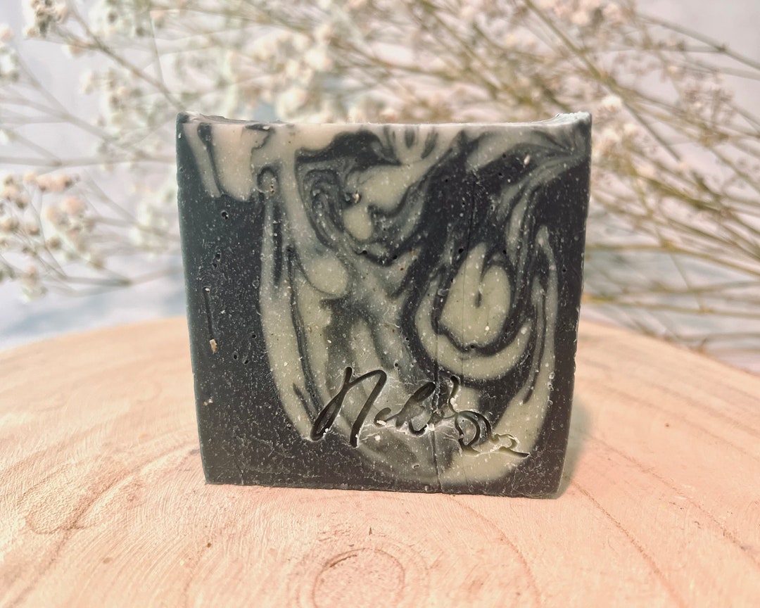 Organic Charcoal Tree Tea and Oat Facial Soap Bar Handmade Natural Soap ...