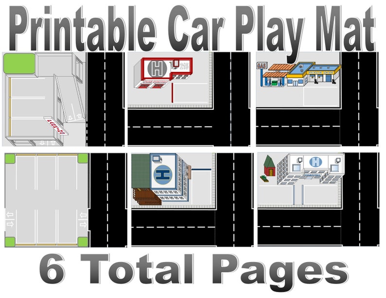 Printable Car Play Mat - Etsy