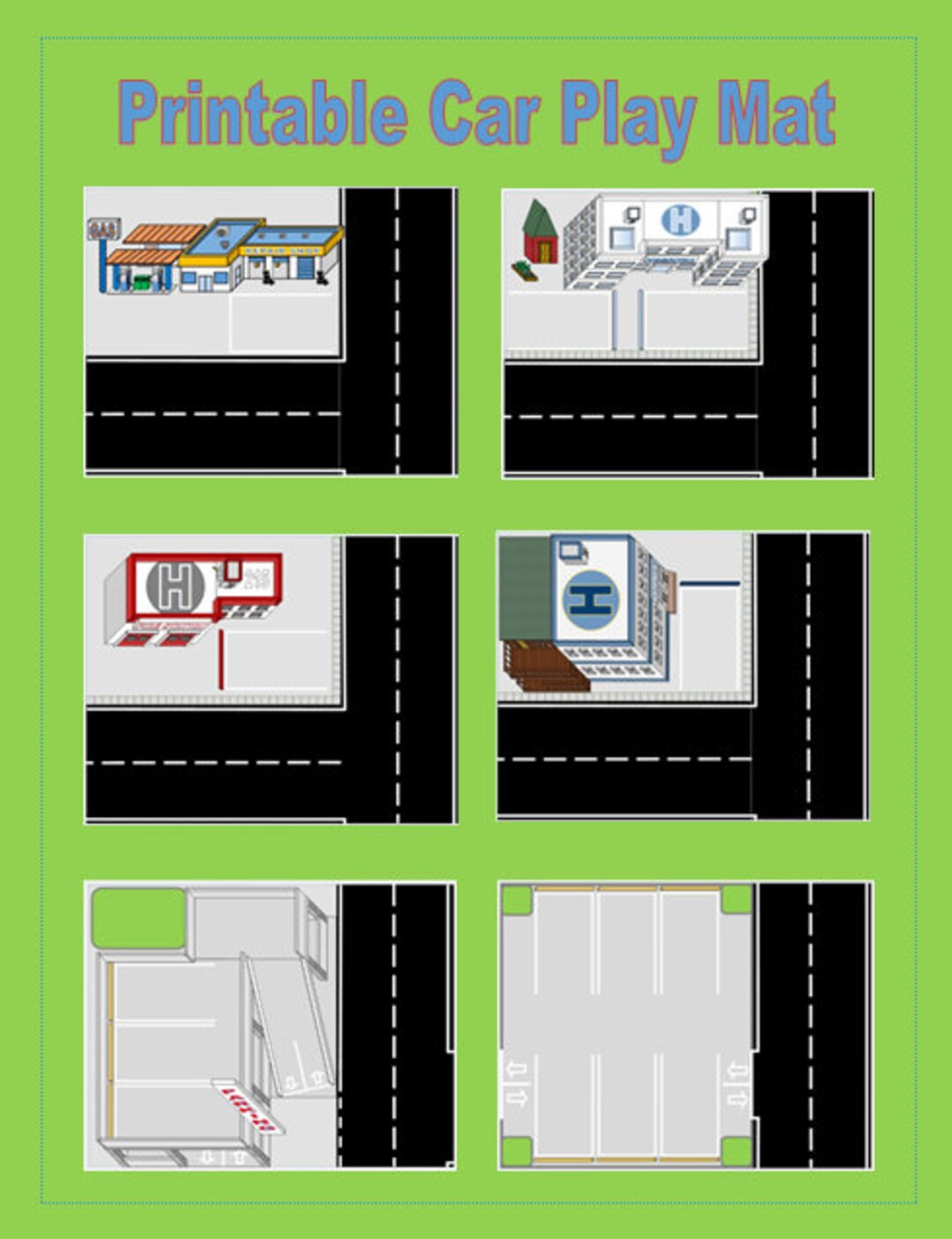 Printable Car Play Mat - Etsy