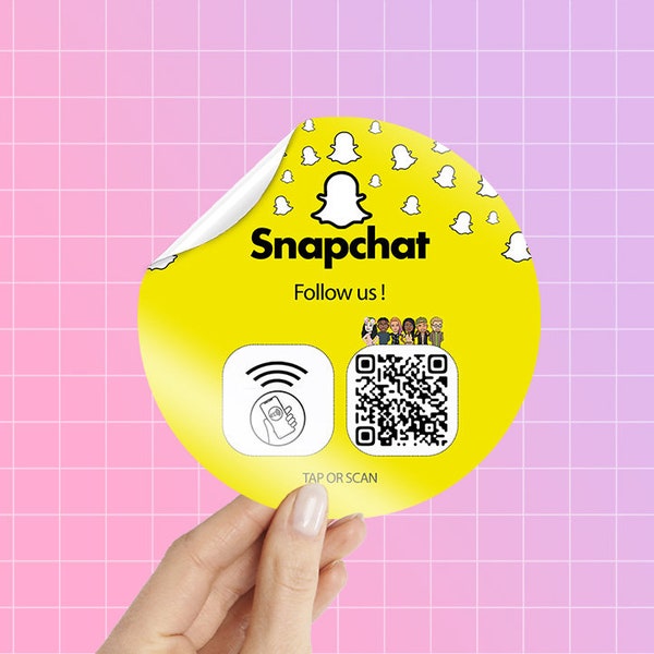Snapchat Qr Code Card - Etsy