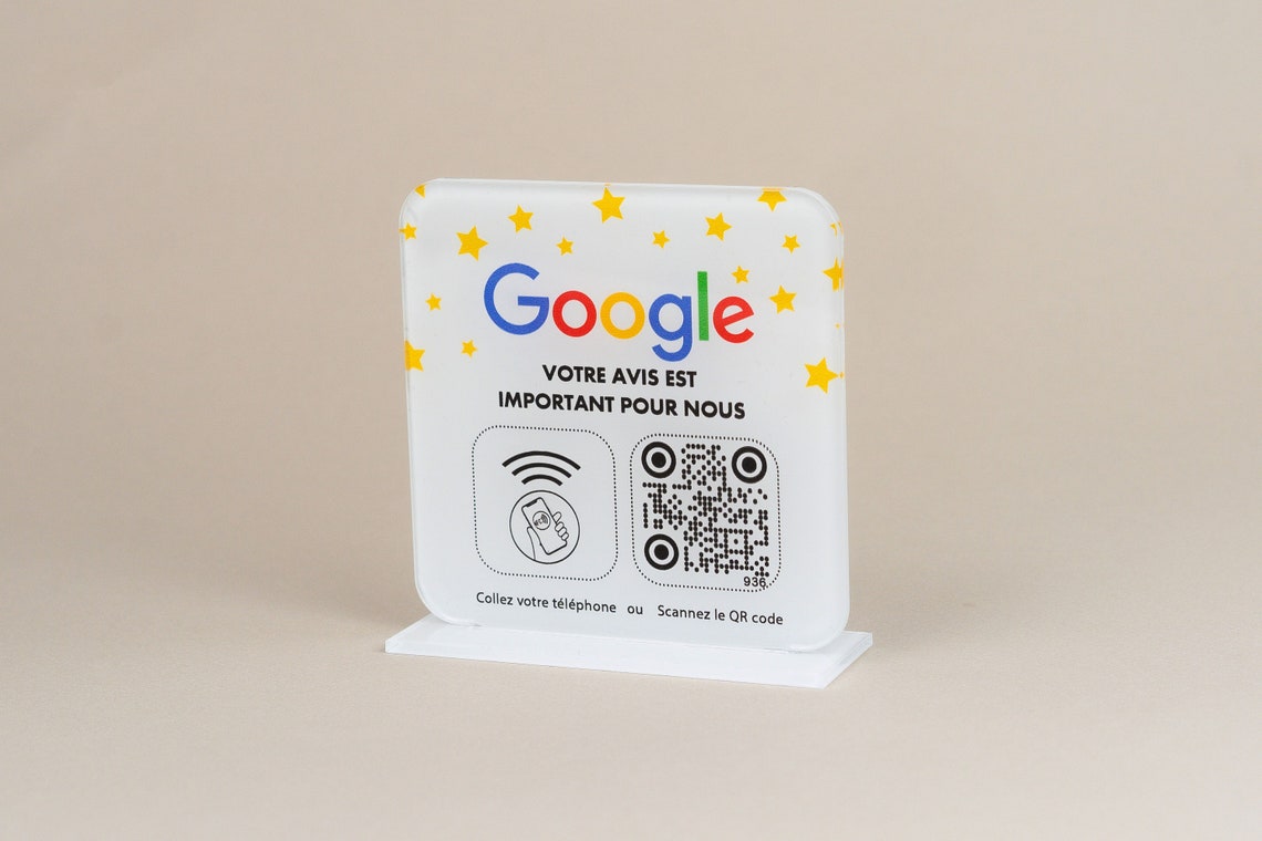 Connected Plate Google Review Standing Support - Promote Your Business ...
