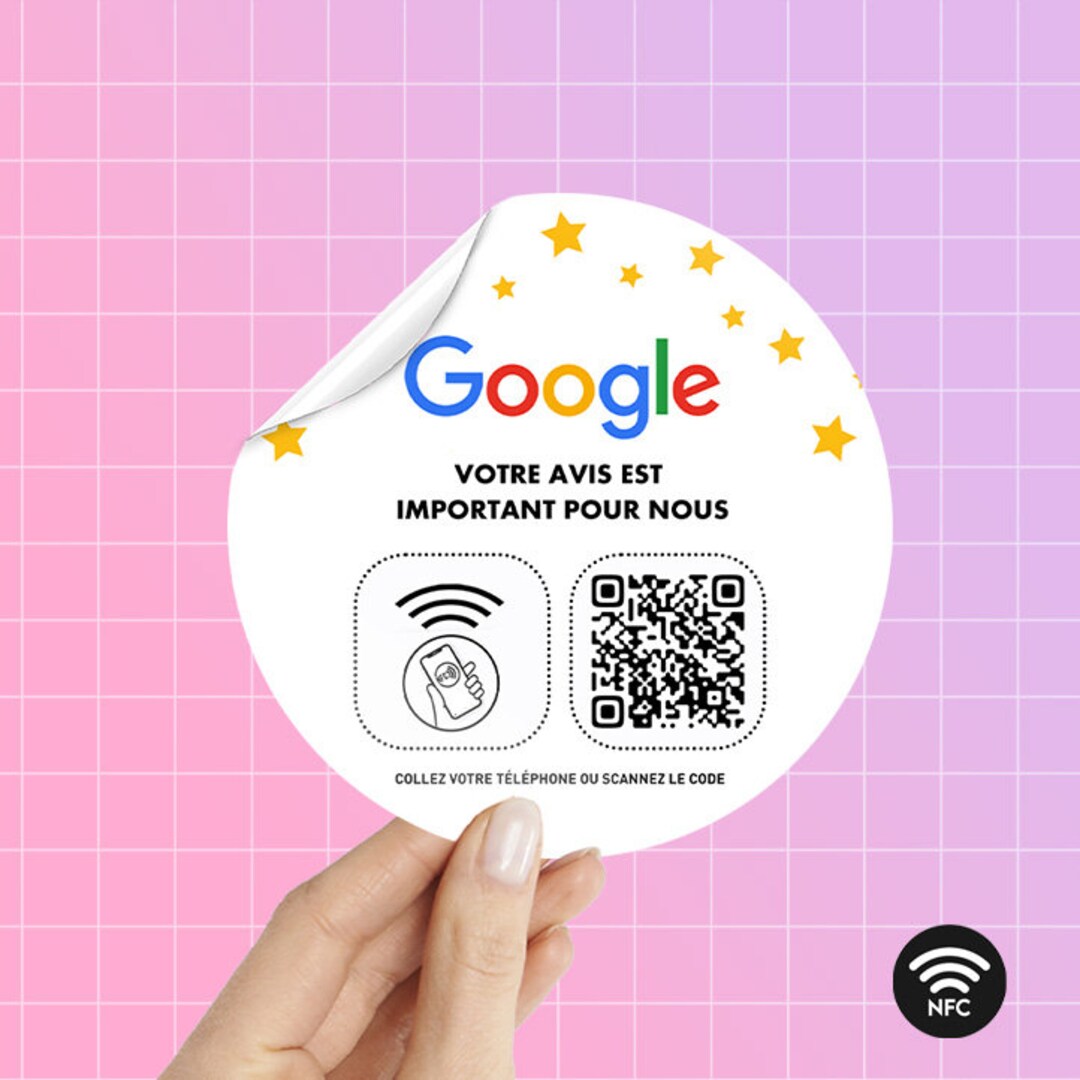 Sticker Google Review QR Code and NFC Sticker for Small Business ...